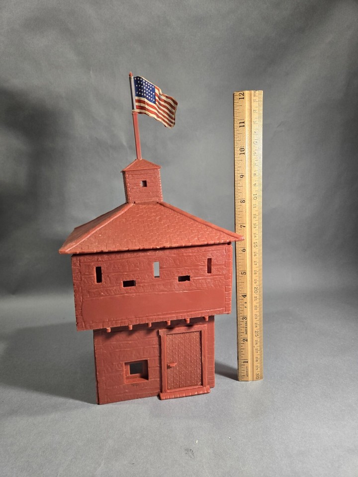 MARX Fort Apache Blockhouse in unusual color! | eBay