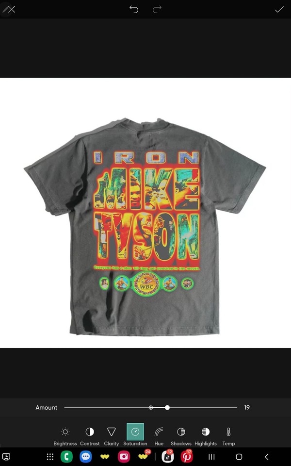 IRON MIKE TYSON ON A SHAKA HEAVYWEIGHT GARMET DYED T SHIRT "MODERN" | eBay