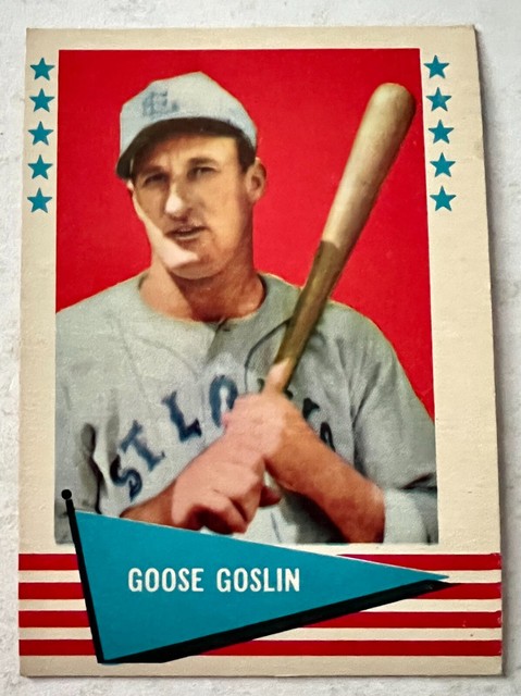1961 Fleer Baseball Greats - #35 Goose Goslin for sale online | eBay