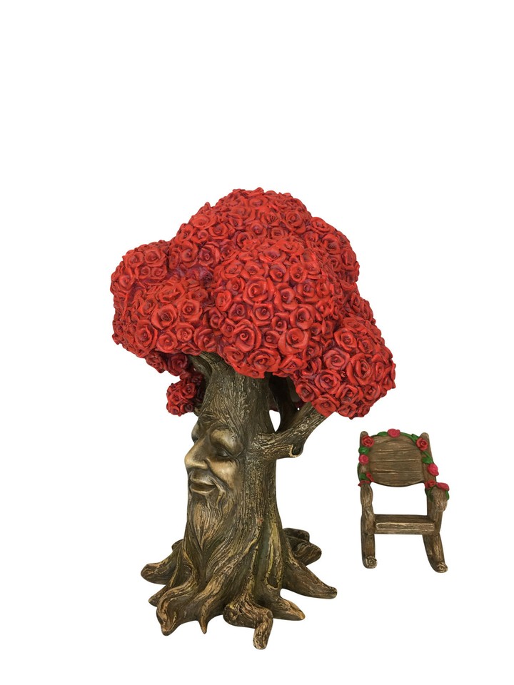Fairy Garden Miniature Tree: Mr. Red Rose Tree of Azar (9 Inch Tall) | eBay