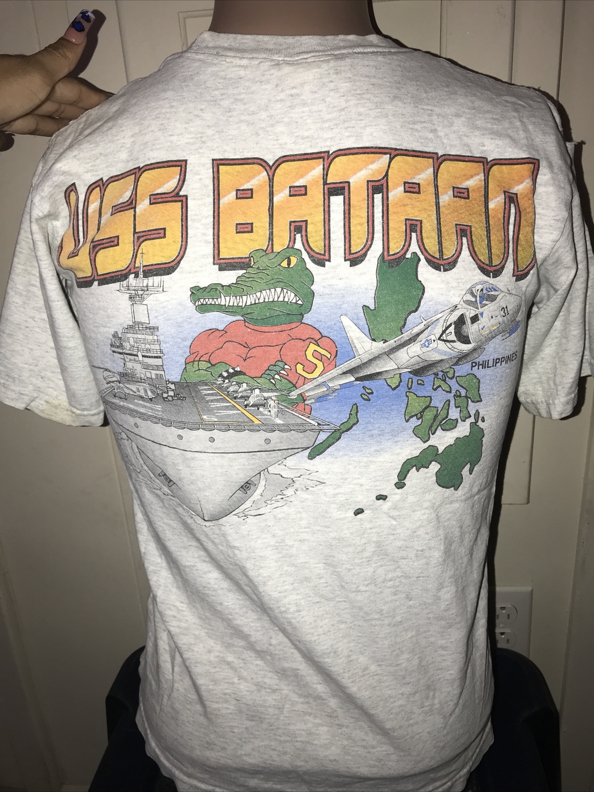 Vintage USS Bataan Military Shirt - Gem