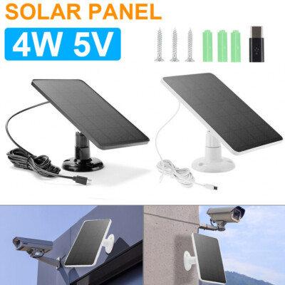 4W 5V Solar Panel Power Supply For Wireless Outdoor Waterproof Security ...