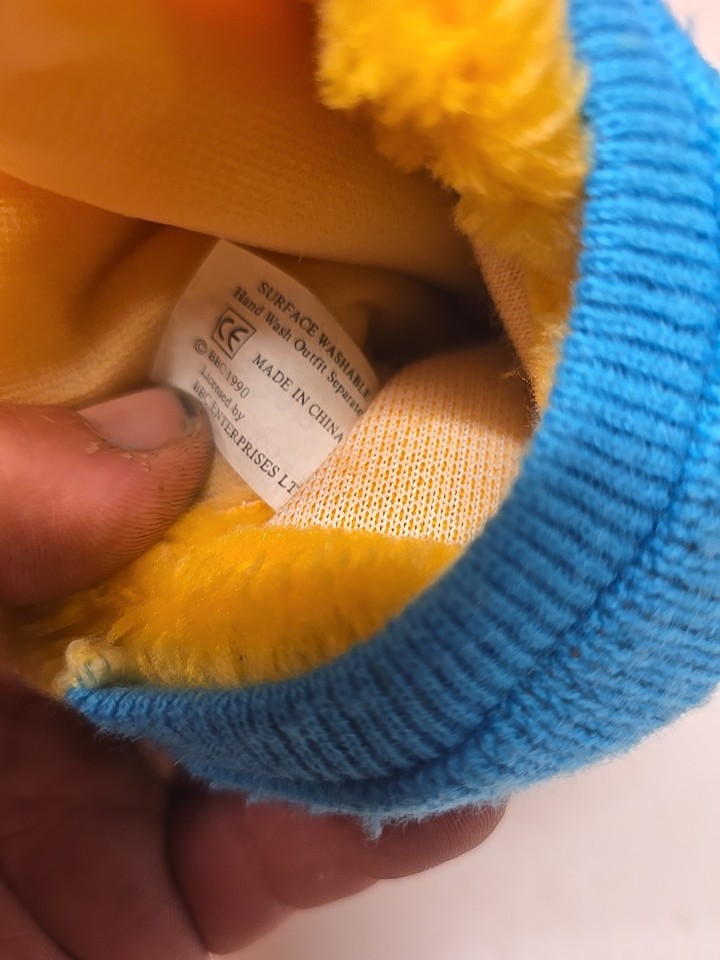 Vintage EDD THE DUCK PUPPET WITH KNIT JUMPER BBC 1990 WORKING SQUEAKER ...