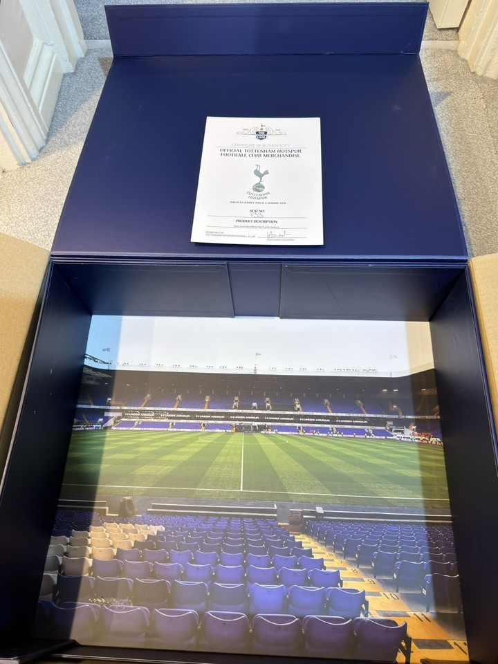 Tottenham Hotspur Spurs White Hart Lane Stadium Seat 133 North Lower ...
