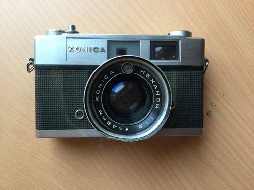 Vintage KONICA Auto S2 35mm Rangefinder Camera Hexanon 45mm f/1.8 Not ...