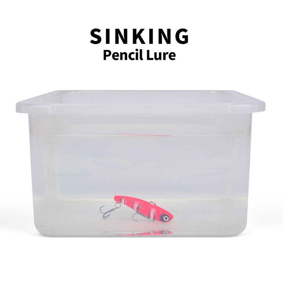 Long Casting Lure Artificial Wobbler Hard Bait Fishing Trip 8# Treble ...