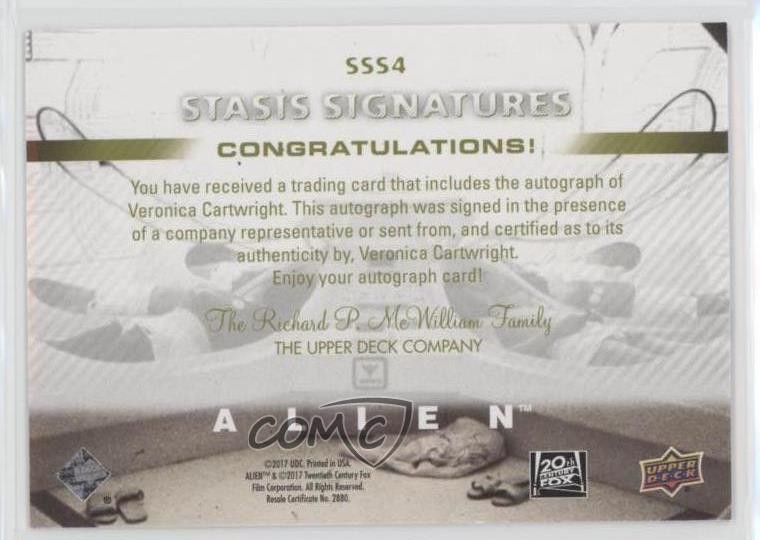 2017 Alien Movie Single Actor Veronica Cartwright as Joan Lambert #SSS4 ...