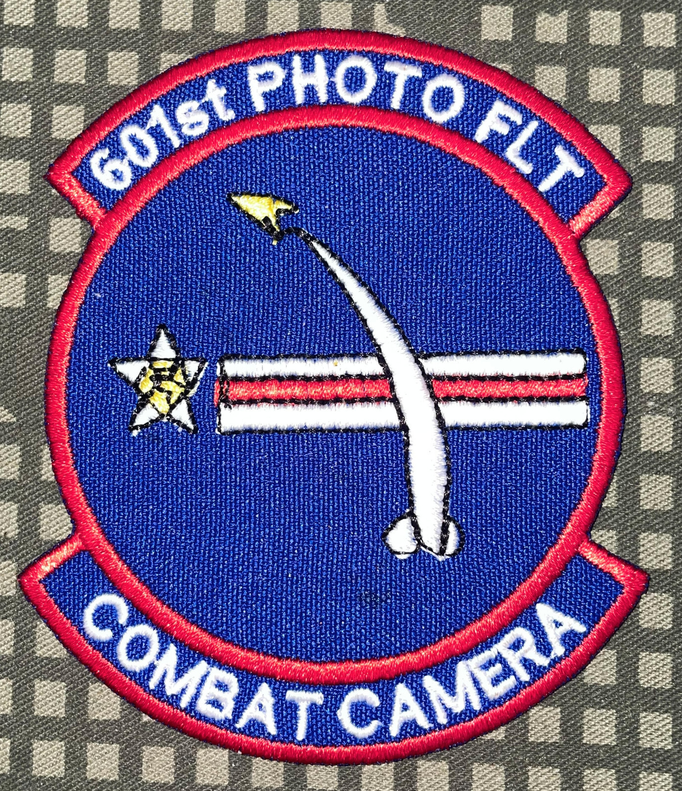 USAF 601st Photo Flight Combat Camera Patch Hook & Sew-On Repro New ...