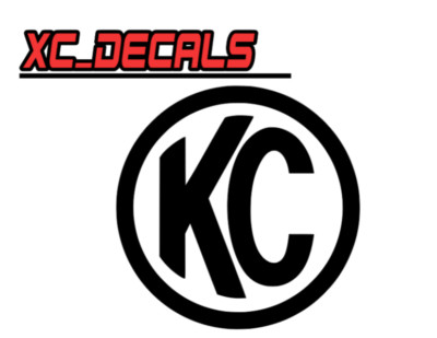 KC (x2) Hilites PAIR Vinyl Decal Sticker Graphics Logo Lightbar Off ...