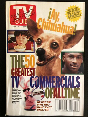 1999 Original TV GUIDE 50 GREATEST COMMERCIALS OF ALL TIME Seattle ...
