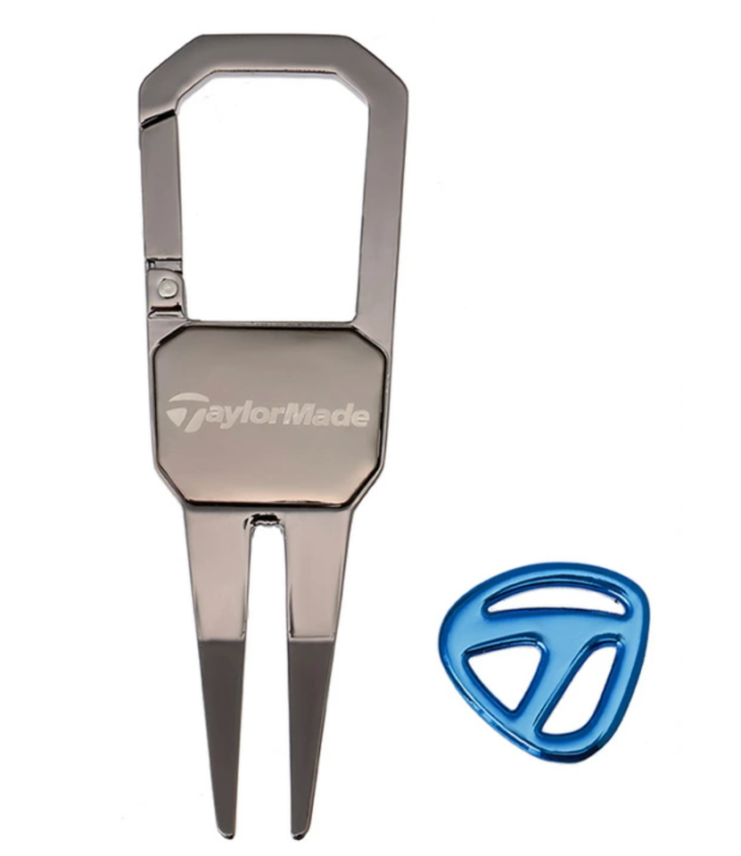 Taylormade JAPAN Golf Green Fork Divot Tool CARABINER w/ Ball Marker ...
