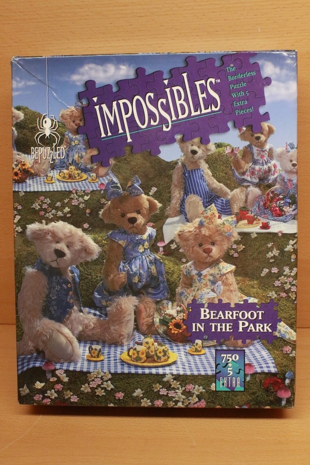 WOW - Impossibles Jigsaw Puzzle BePuzzled Borderless 750 Pieces + 5 ...