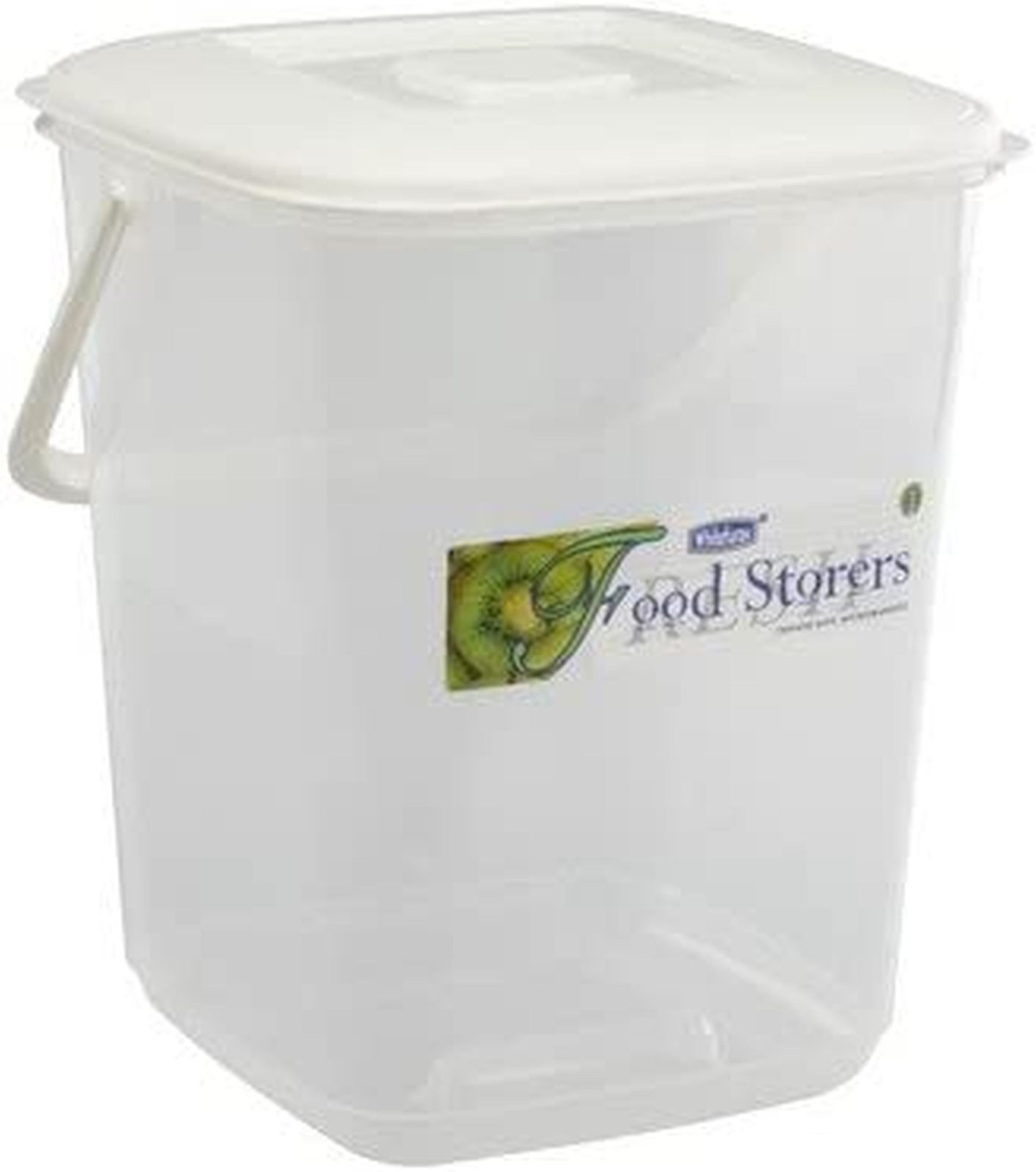 10L Clear Food Canister Storage Tub Kitchen Caddy Food Box With Handle ...
