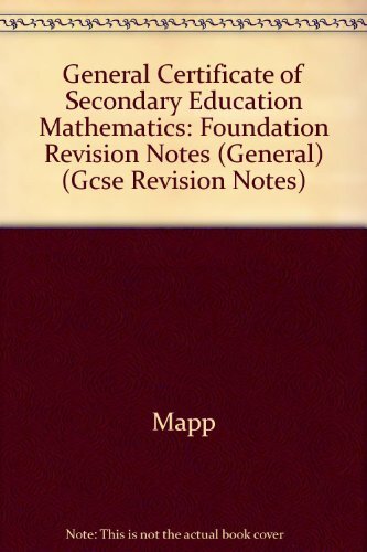 Gcse Maths: Foundation Level Pb (Gcse Revision Notes) By Fiona C | eBay