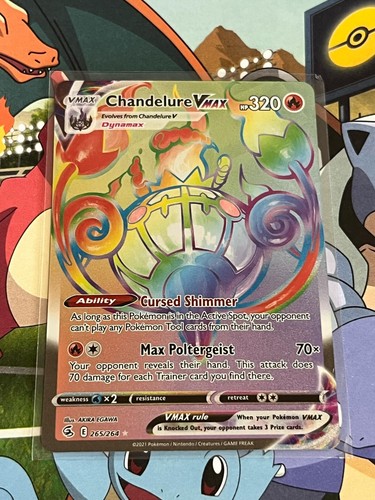 Pokemon Card - Chandelure VMAX Fusion Strike 265/264 Secret Rare ...