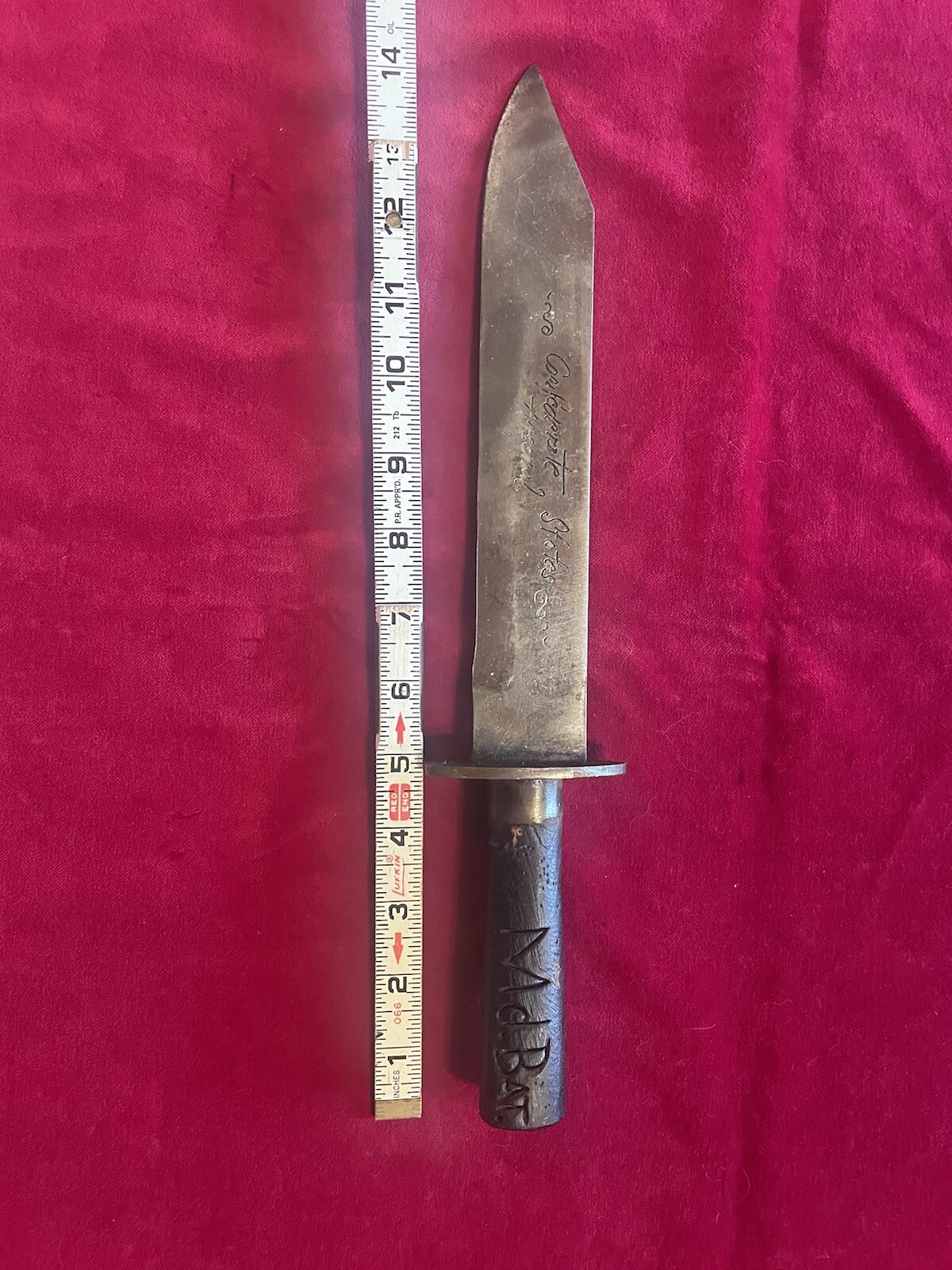 Civil War Confederate Bowie Knife No Sword Dagger | eBay