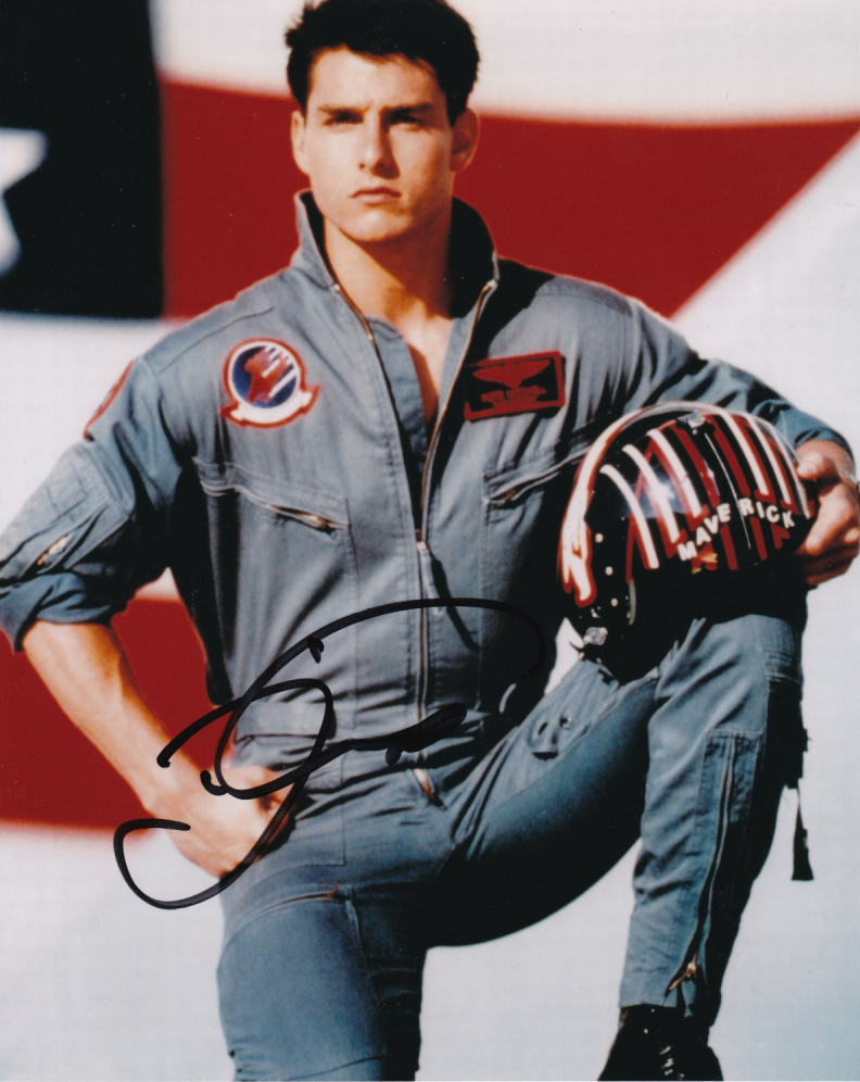 TOM CRUISE signed Autogramm 20x25cm TOP GUN in Person autograph ACOA ...