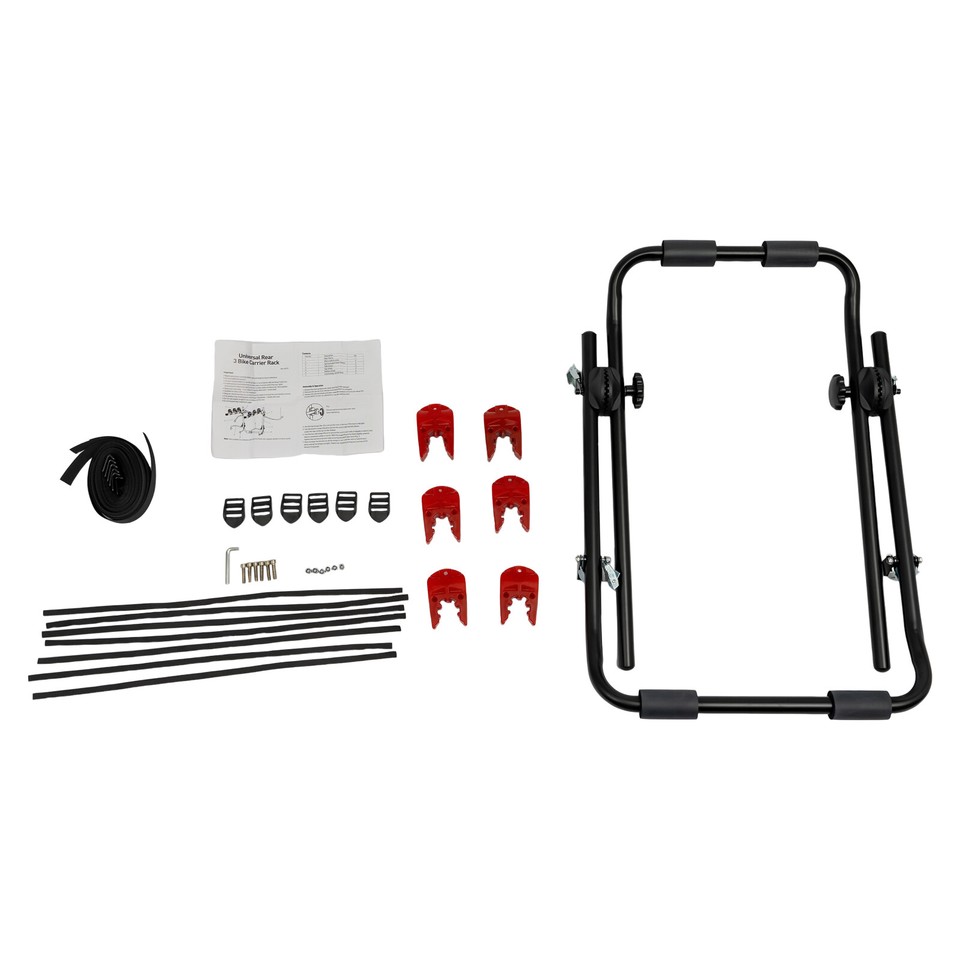 Bike Rack For Car Trunk Mount 3 Bicycle Carrier Sedan Hatchback Minivan ...