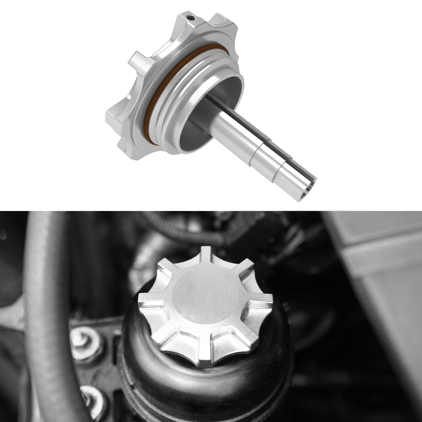 Power Steering Pump Reservoir Cap 32416851332 32411128333 Replacement ...