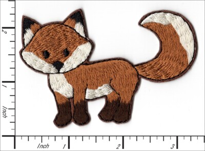 30 Pcs Embroidered Iron on patches Cute Fox Animal 84x55mm AP013fX1 | eBay