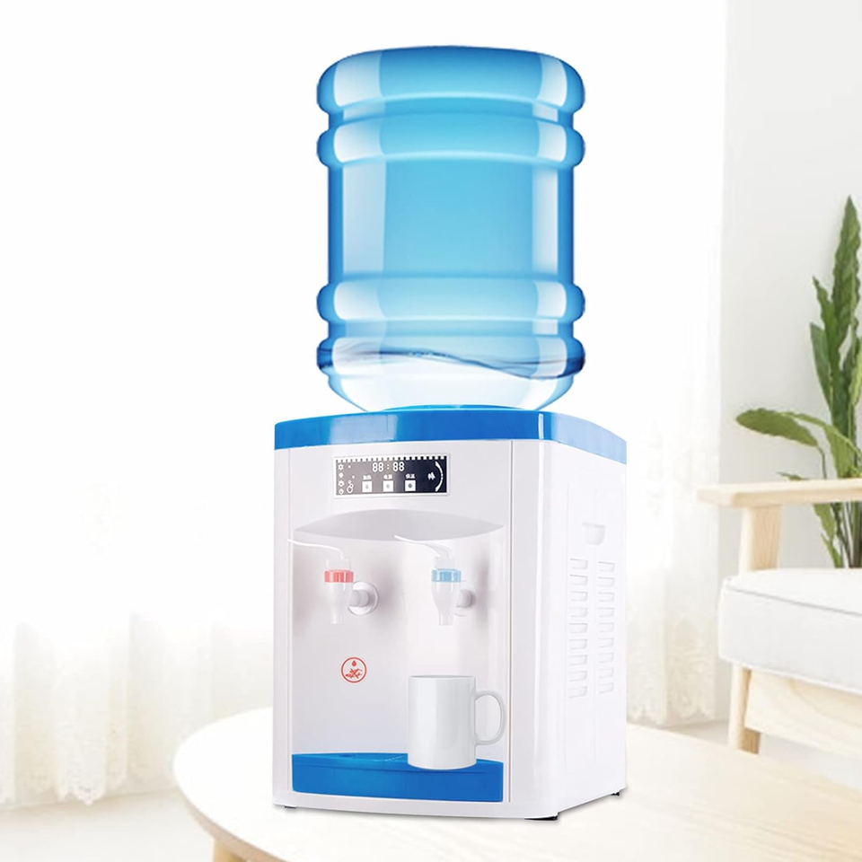 Top Loading Countertop Water Cooler Dispenser,550W Electric Hot Cold ...