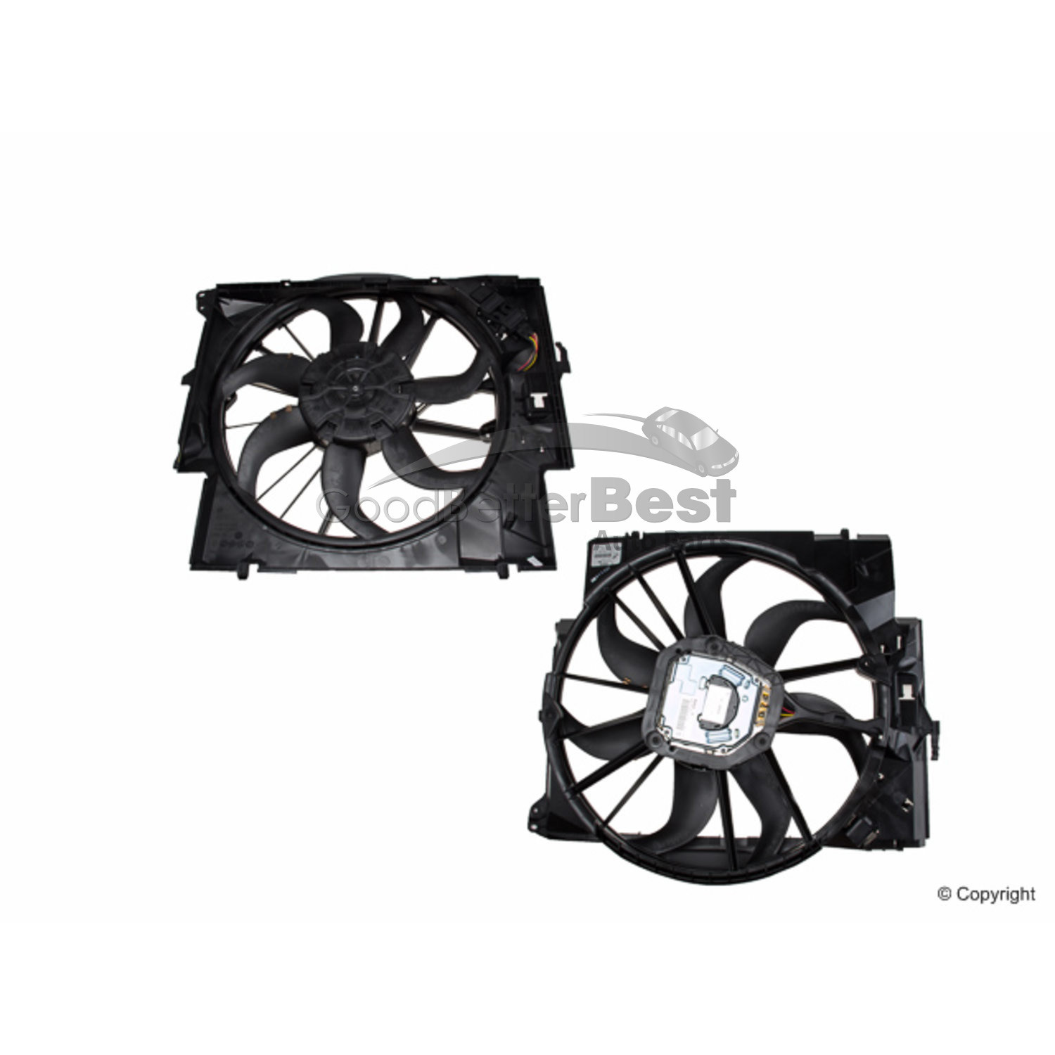 One New Genuine Engine Cooling Fan Assembly 17427545366 for BMW | eBay