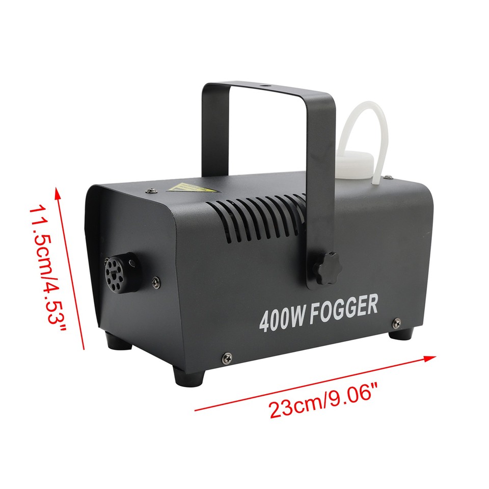 Mini 400W Fog Machine Fogging Machine Portable With Wireless Remote ...