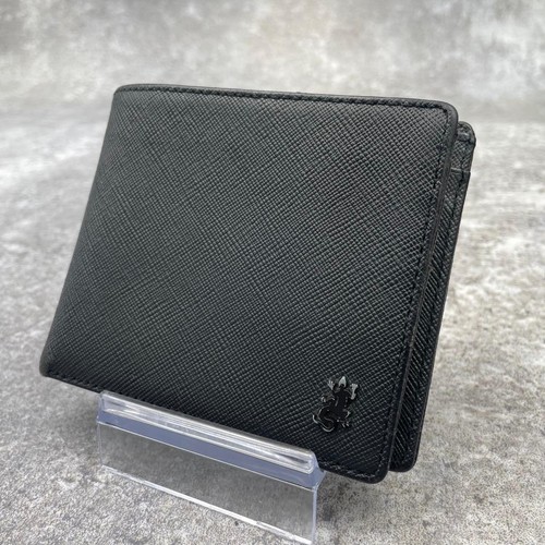 agnes.b Leather Lizard Fold Wallet Black | eBay