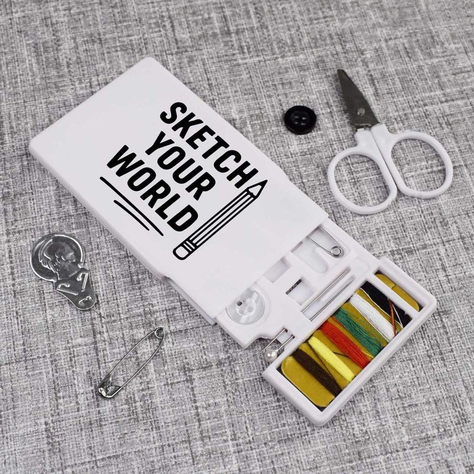 'Sketch Your World Artist Statement With Penci' Mini Sewing Kit (SE00041585) | eBay