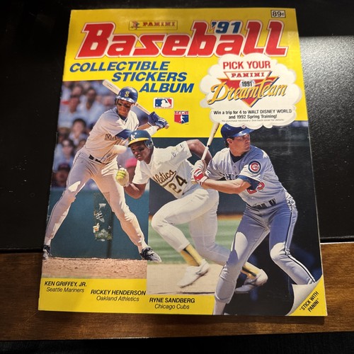 1991 Panini Baseball Stickers Album in Excellent condition. Over 200 ...