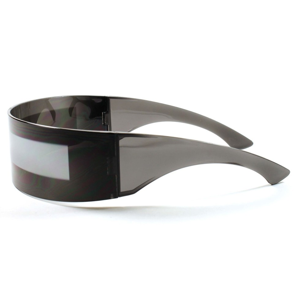 Futuristic Space Robot Costume Anime Cosplay Novelty Black Mirrored Sun ...