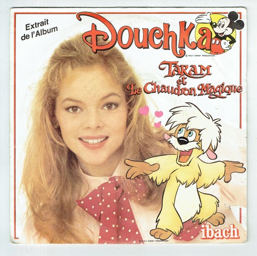 DOUCHKA Vinyle 45T 7" SP TARAM ET LE CHAUDRON MAGIQUE Walt Disney ...