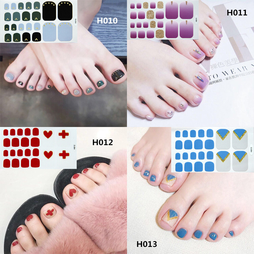 Self-adhesive Nail Stripe Nail Decorations Manicure Decals Toe Nail ...