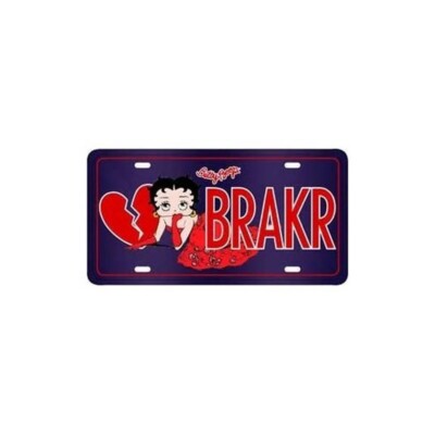 Betty Boop Heartbreaker Collectible License Plate | eBay