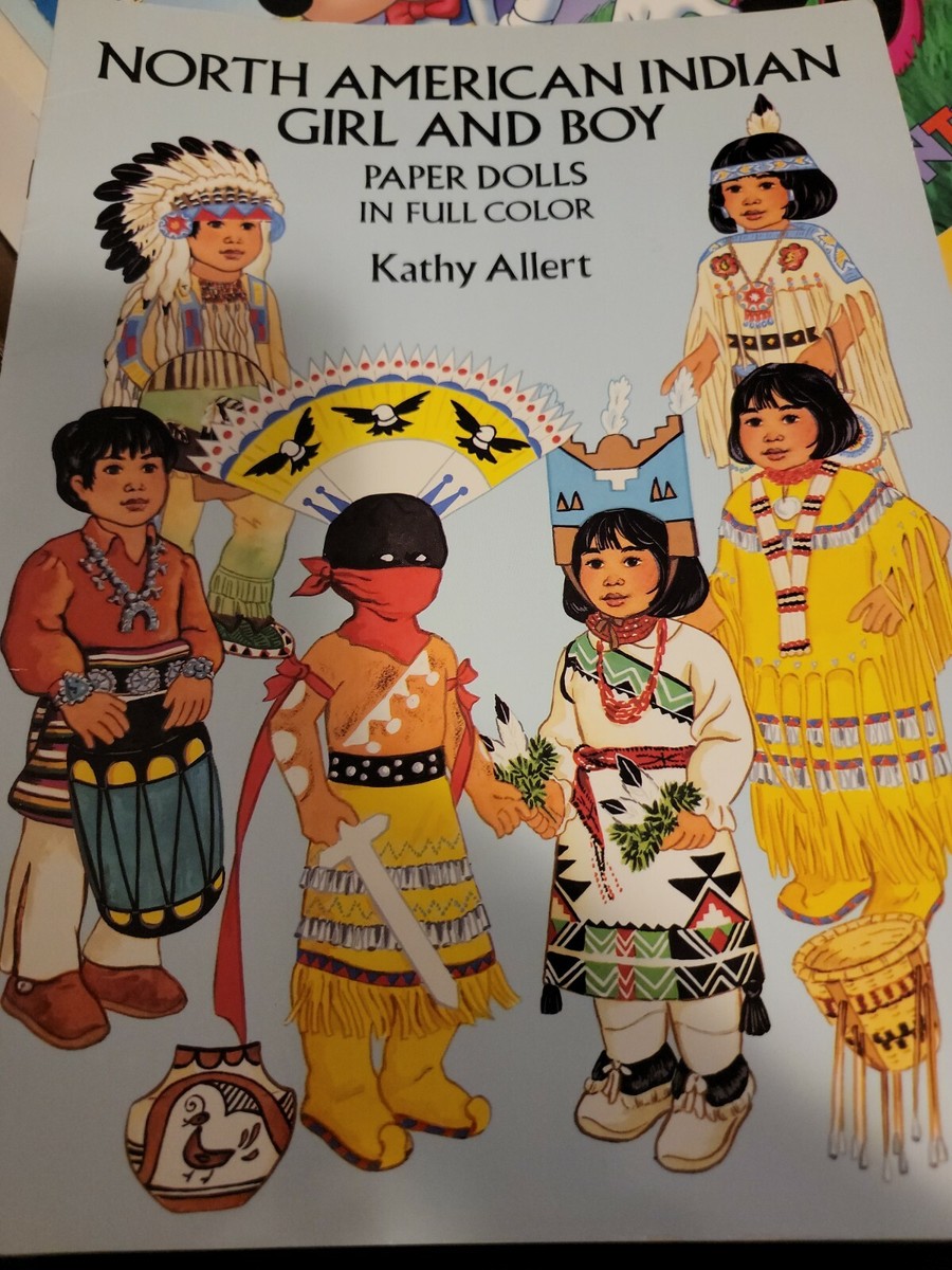 Indian Paper Doll Coloring Pages