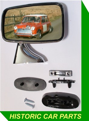 CHROME CONVEX RIGHT HAND SIDE WING MIRROR for MGB GT & Roadster 1798 cc ...