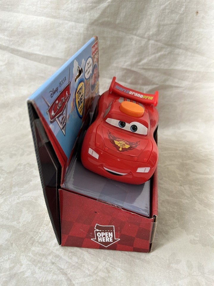 2010 Disney Pixar CARS 2 Fisher Price Talking Lightning McQueen Light ...