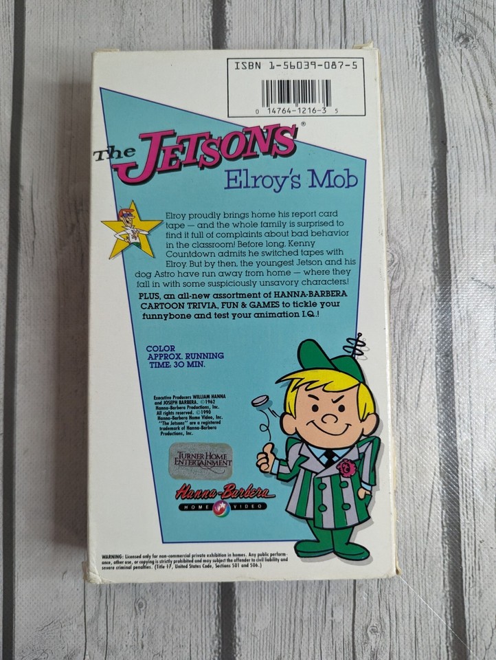 The Jetsons: Elroy's Mob (1990 Hanna-Barbera Super Stars VHS Tape ...