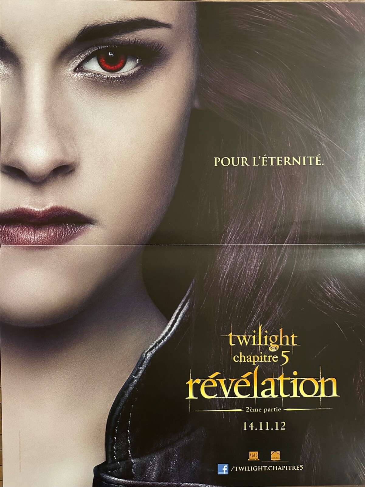 Affiche Cinéma TWILIGHT CHAPITRE 5 RÉVÉLATION 40x60cm Poster / Kristen ...