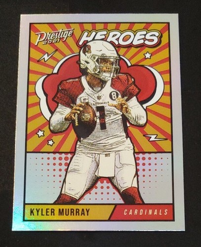 🏈2021 Panini Prestige Football card Kyler Murray Heroes HE-6 Foil ...