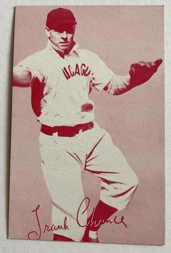 1980 FRANK CHANCE Pink /Red Sepia Exhibit Card | eBay