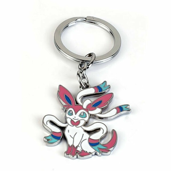 Pokemon Center Sylveon Nymphia Pendant Keychain Keyring Great Gift for ...