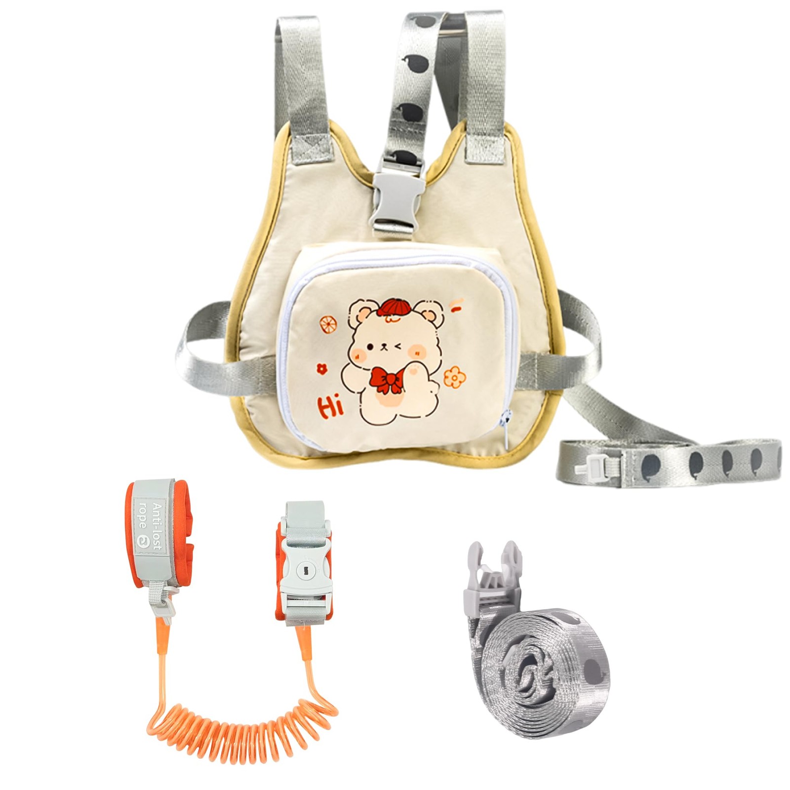Toddler Backpack Leash Safety Strap Anti-Lost Wrist Link Harness