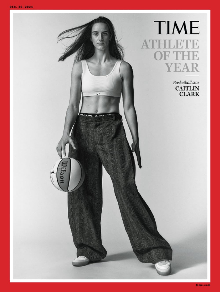 🔥TIME Magazine 2024 Athlete of the Year Caitlin Clark 🔥+ BAG & BOARD🔥IN HAND | eBay