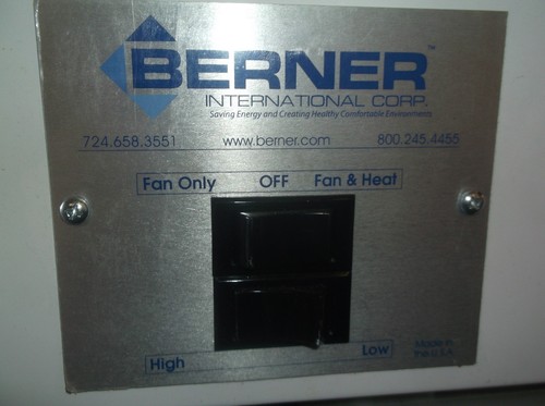 Berner International CLC08-1072EX-150-G/130863C-1 Heated Air Curtain | eBay