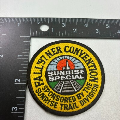 1997 NER CONVENTION SUNRISE SPECIAL Model Railroad Patch Train Rail ...