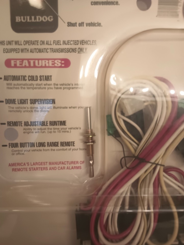 BULLDOG SECURITY Remote Starter, Keyless Entry & Remote RS102 | eBay