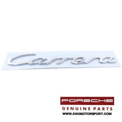Porsche 911 991 "Carrera" Chrome Emblem Insignia Logo Script ...