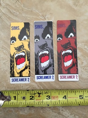 Sims Skateboards Screamer 2 Vintage Stickers You Get All 3 | eBay