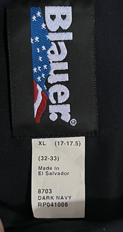 BLAUER Long Sleeve Uniform Shirt XL Dark NAVY BLUE LAPD BLUE | eBay